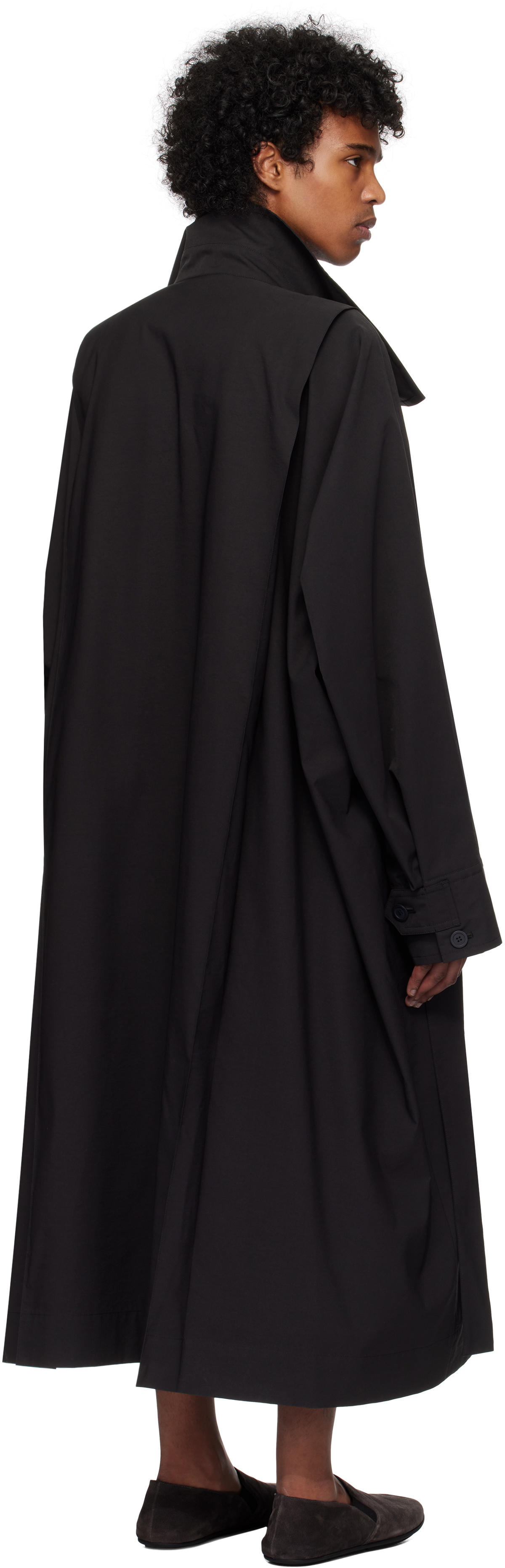 HOMME PLISSÉ ISSEY MIYAKE Black Parachute Coat Homme Plisse Issey Miyake