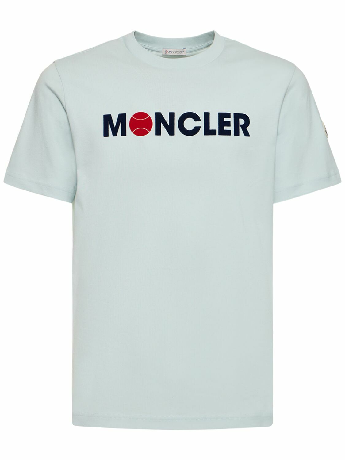 MONCLER - Logo Cotton Jersey T-shirt Moncler