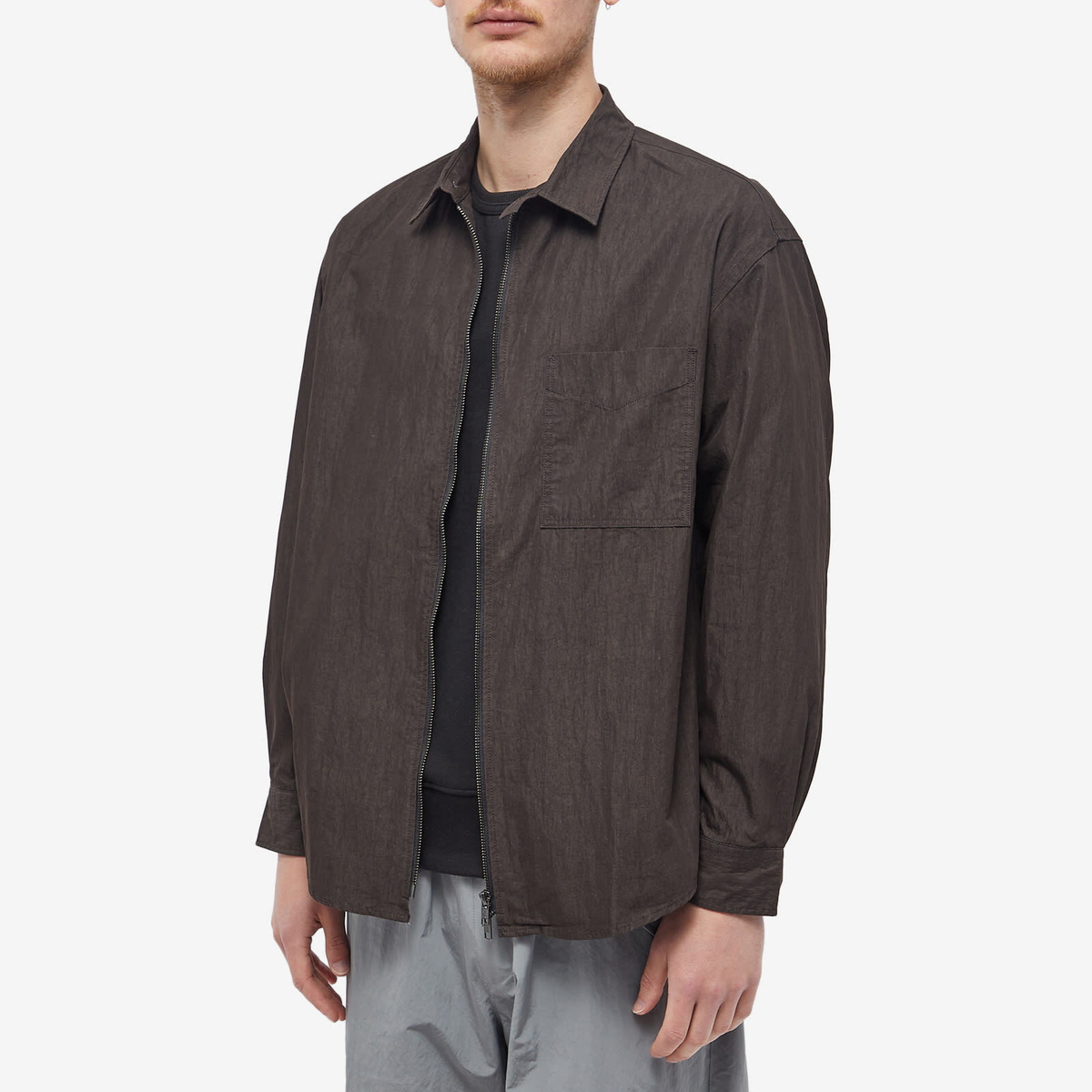 FrizmWORKS Men's Full Zip Shirt in Black FrizmWORKS