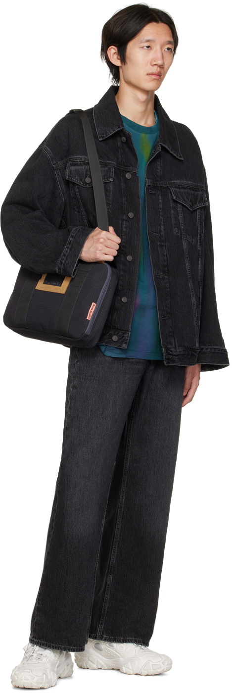 Acne Studios Black Loose-Fit Denim Jacket Acne Studios