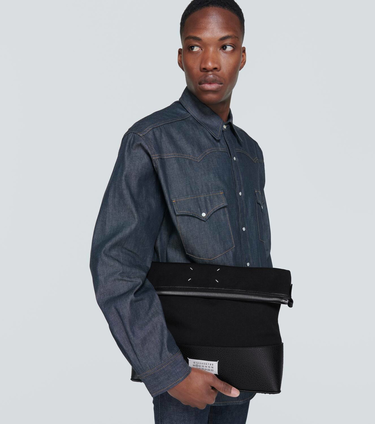 Maison Margiela 5AC leather-trimmed backpack Maison Margiela
