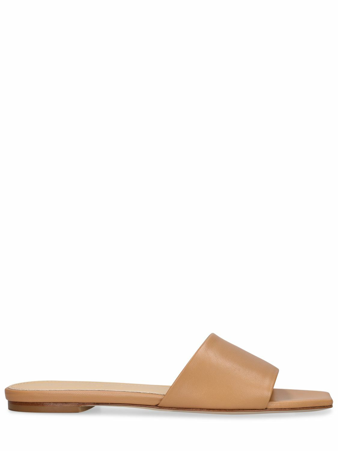 AEYDE - 10mm Anna Leather Slide Flats Aeyde