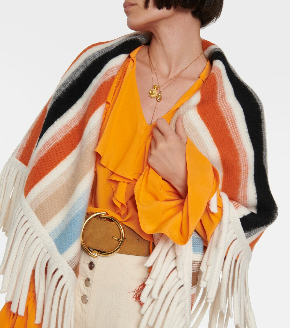 Etro Striped wool scarf Etro