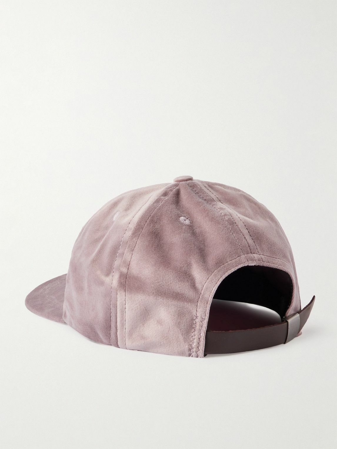 Brain Dead - Logo-Embroidered Cotton-Velvet Cap Brain Dead