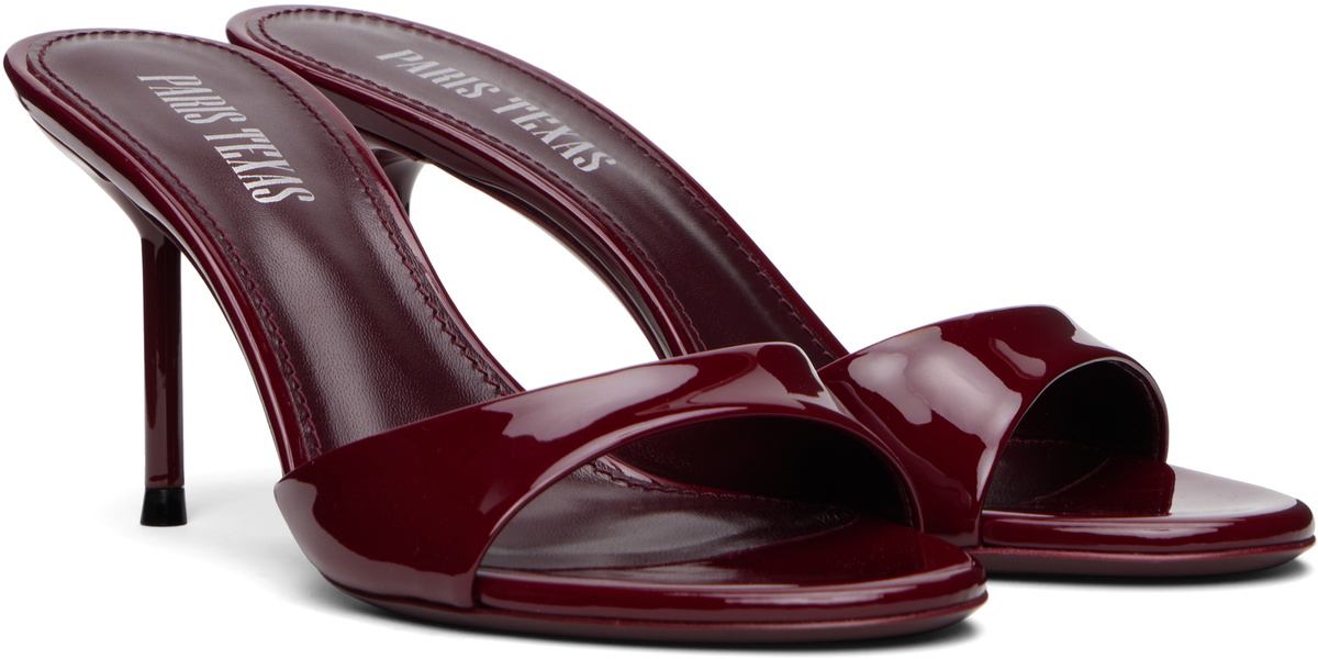 Paris Texas Burgundy Lidia 70 Mules Paris Texas