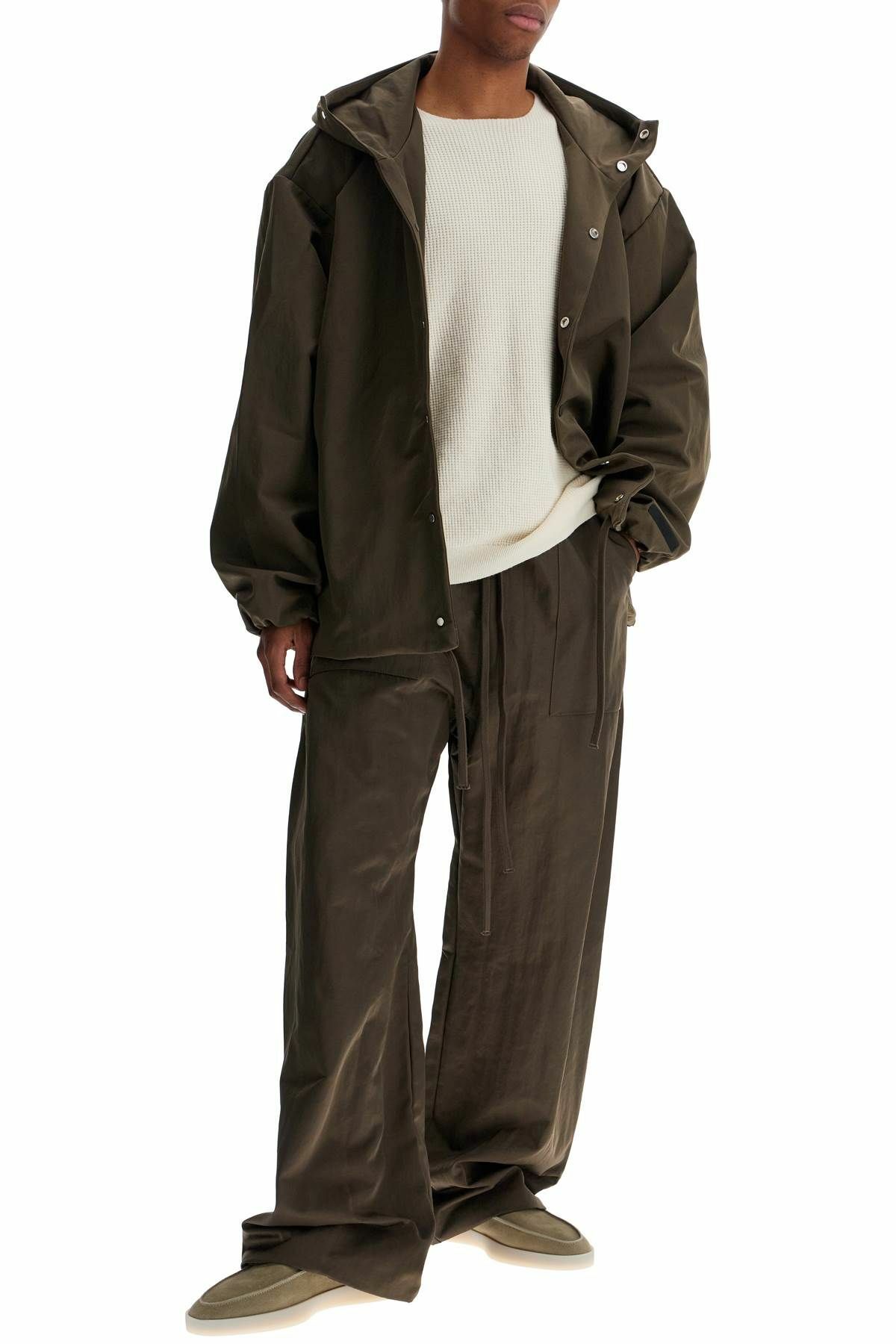 FEAR OF GOD ESSENTIALS waffle crew neck pul Neutro Fear Of God Essentials