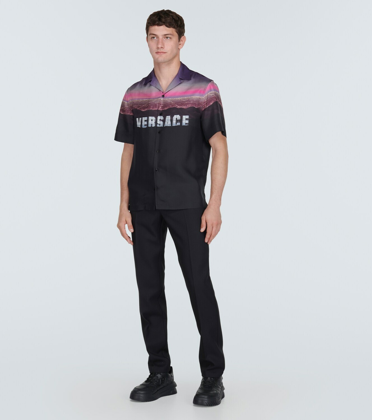Versace Greca Odissea leather sneakers Versace