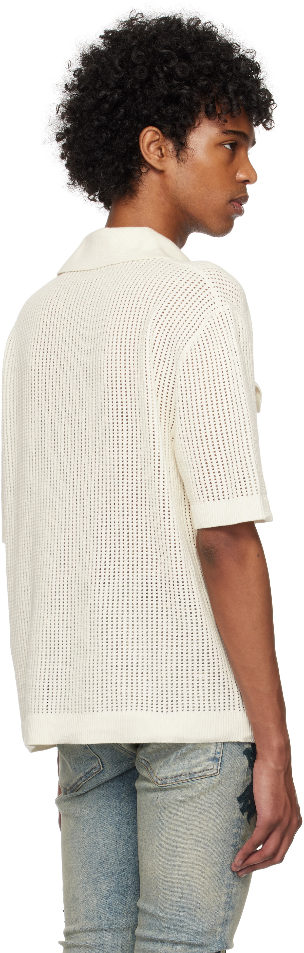 AMIRI Beige Mesh Shirt Amiri