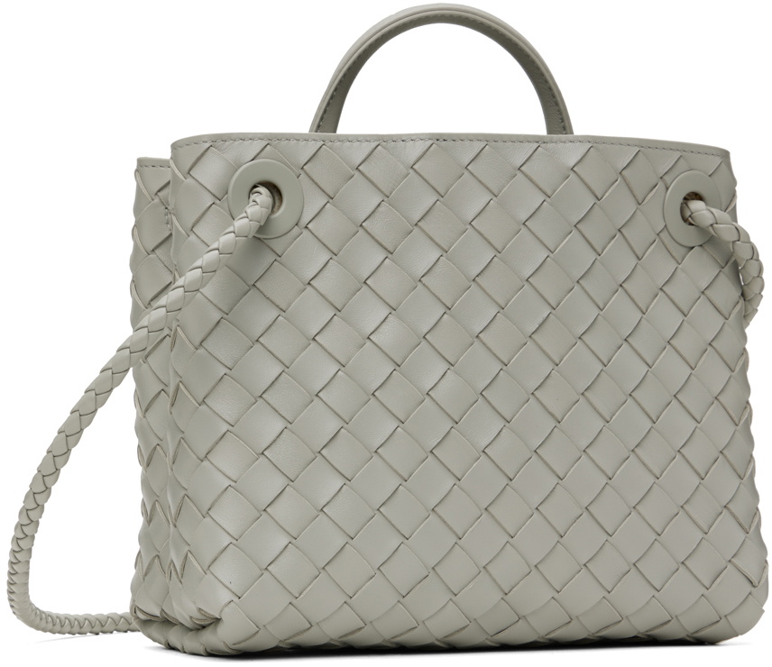 Bottega Veneta Gray Small Andiamo Shoulder Bag Bottega Veneta