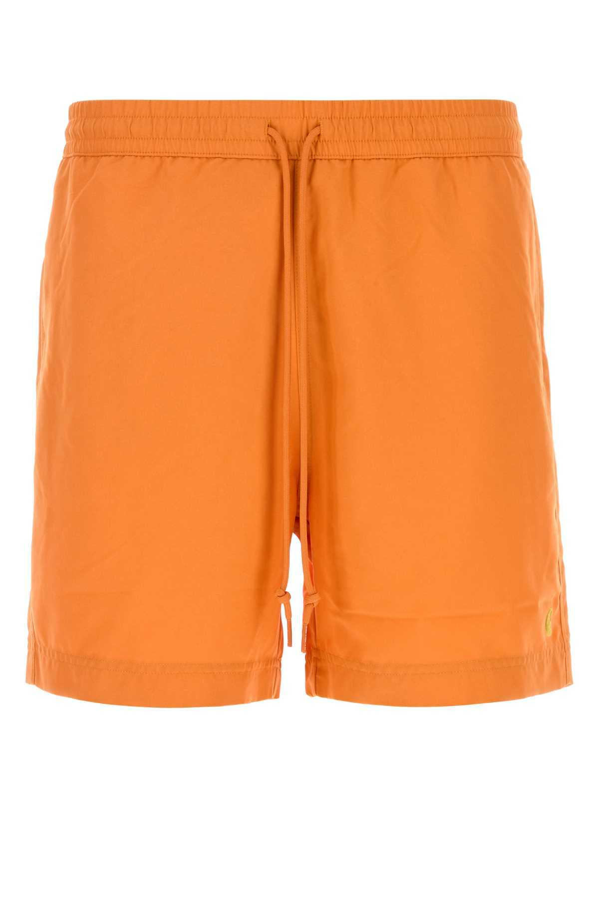 Carhartt Orange Polyester Chase Swim Trunks Carhartt WIP