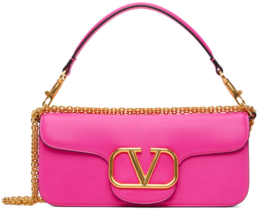 Valentino Garavani Pink Locò Shoulder Bag Valentino Garavani