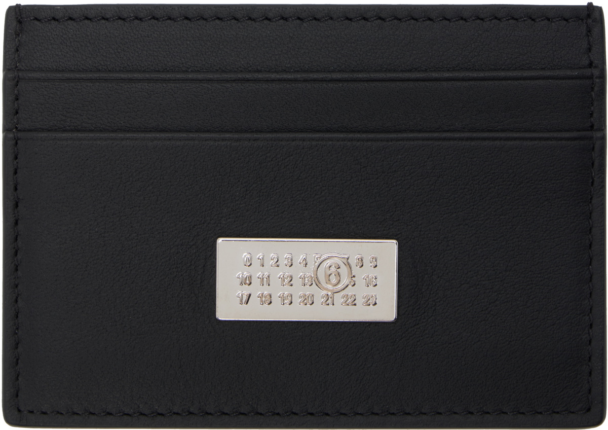 MM6 Maison Margiela Black Numeric Card Holder MM6 Maison Margiela