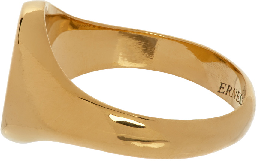 Ernest W. Baker Gold 'EWB' Signet Ring Ernest W. Baker