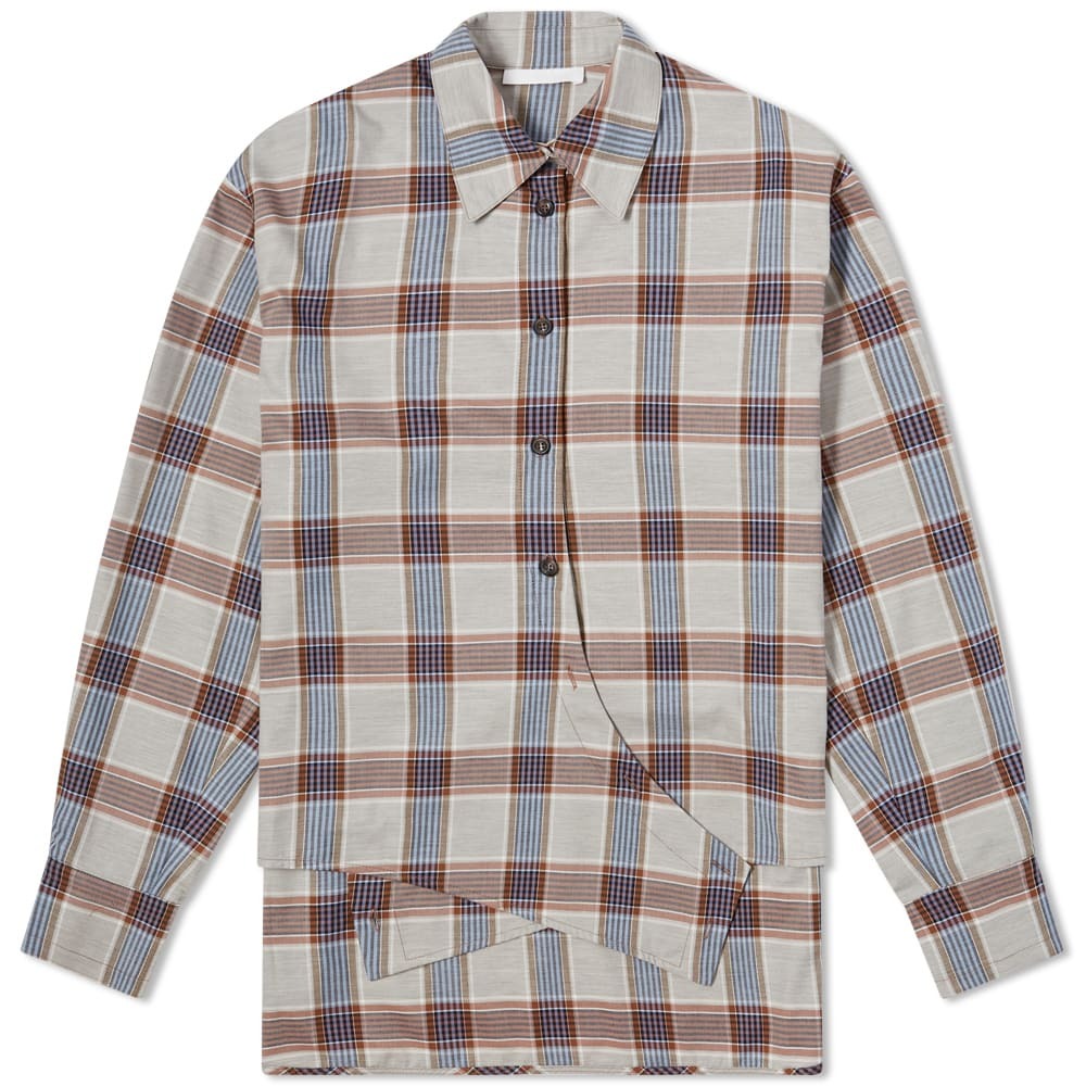 Low Classic Checked Side Button Shirt Low Classic