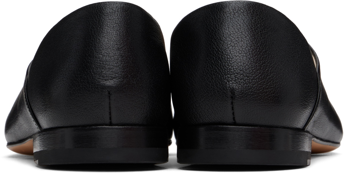 LEMAIRE Black Square Toe Slippers Lemaire LEMAIRE Black Square Toe Slippers Lemaire