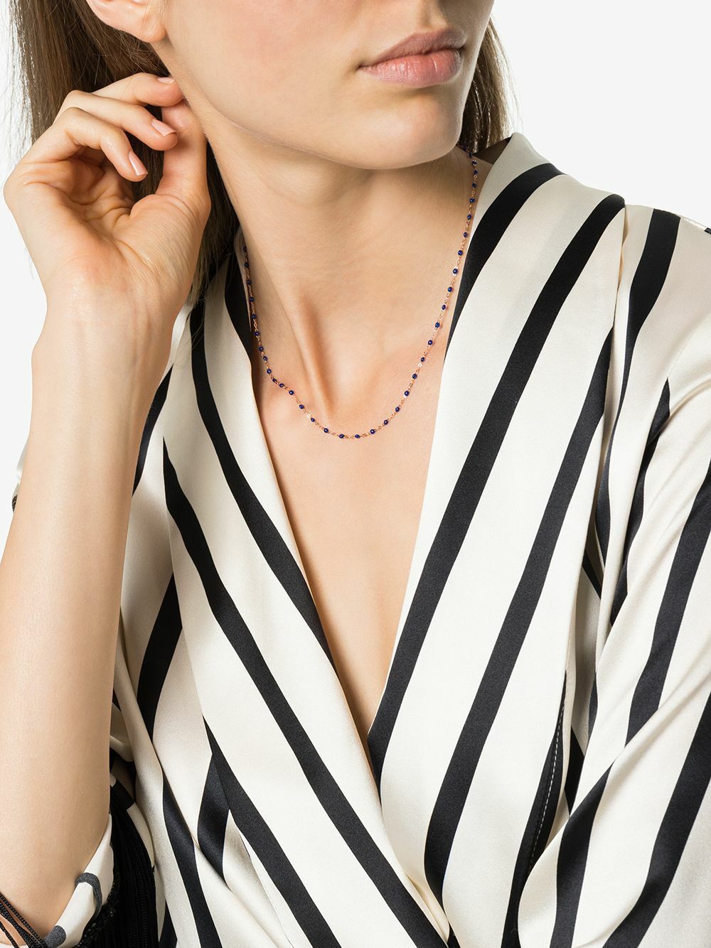 Gigi Clozeau 18K Rose Gold 42 CM Beaded Necklace Gigi Clozeau