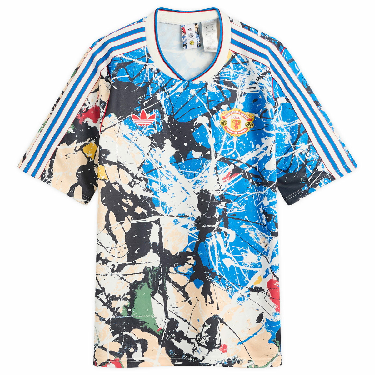 Adidas Men's x Stone Roses Manchester United Jersey Top in Multicolor ...