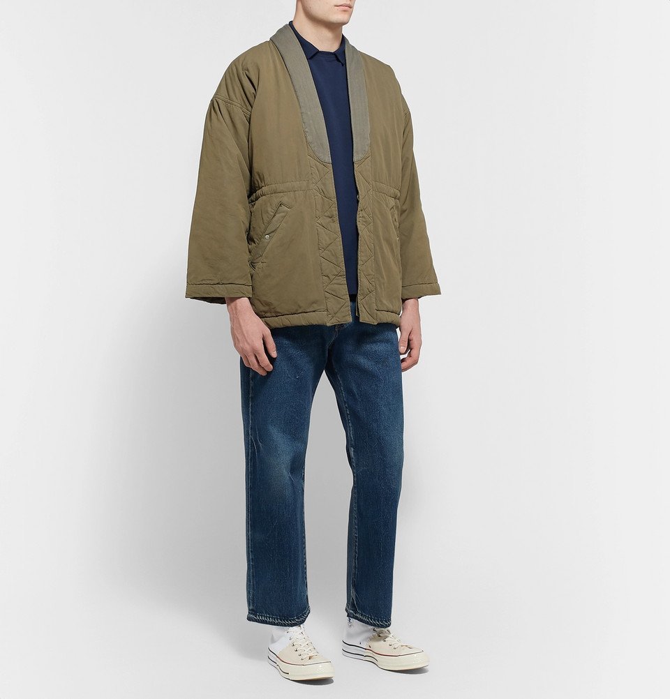 Chimala - Cropped Washed Selvedge Denim Jeans - Blue Chimala