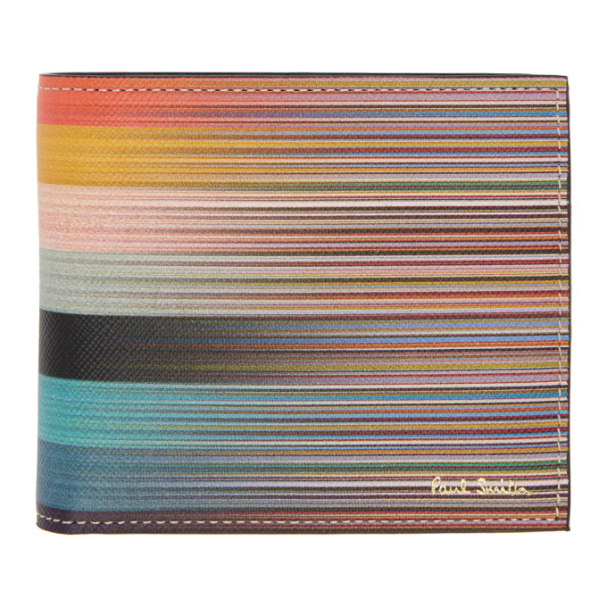 Paul Smith Multicolor Stripe Bifold Wallet Paul Smith