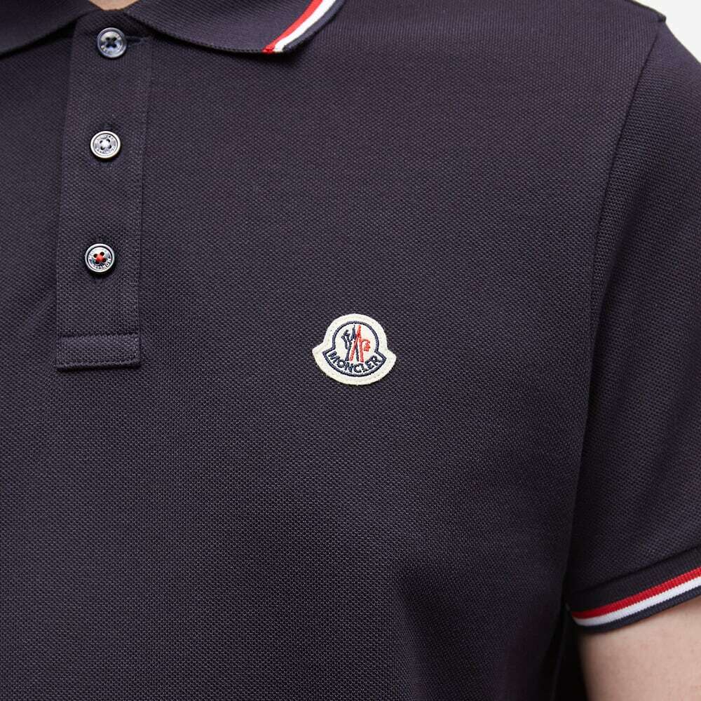 Moncler Men's Classic Logo Polo Shirt in Dark Navy Moncler