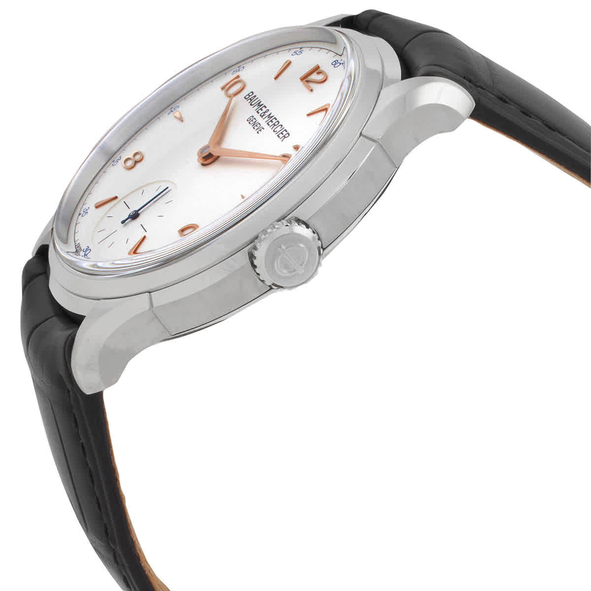 Baume et Mercier Clifton Hand Wind Silver Dial Mens Watch M0A10363 ...