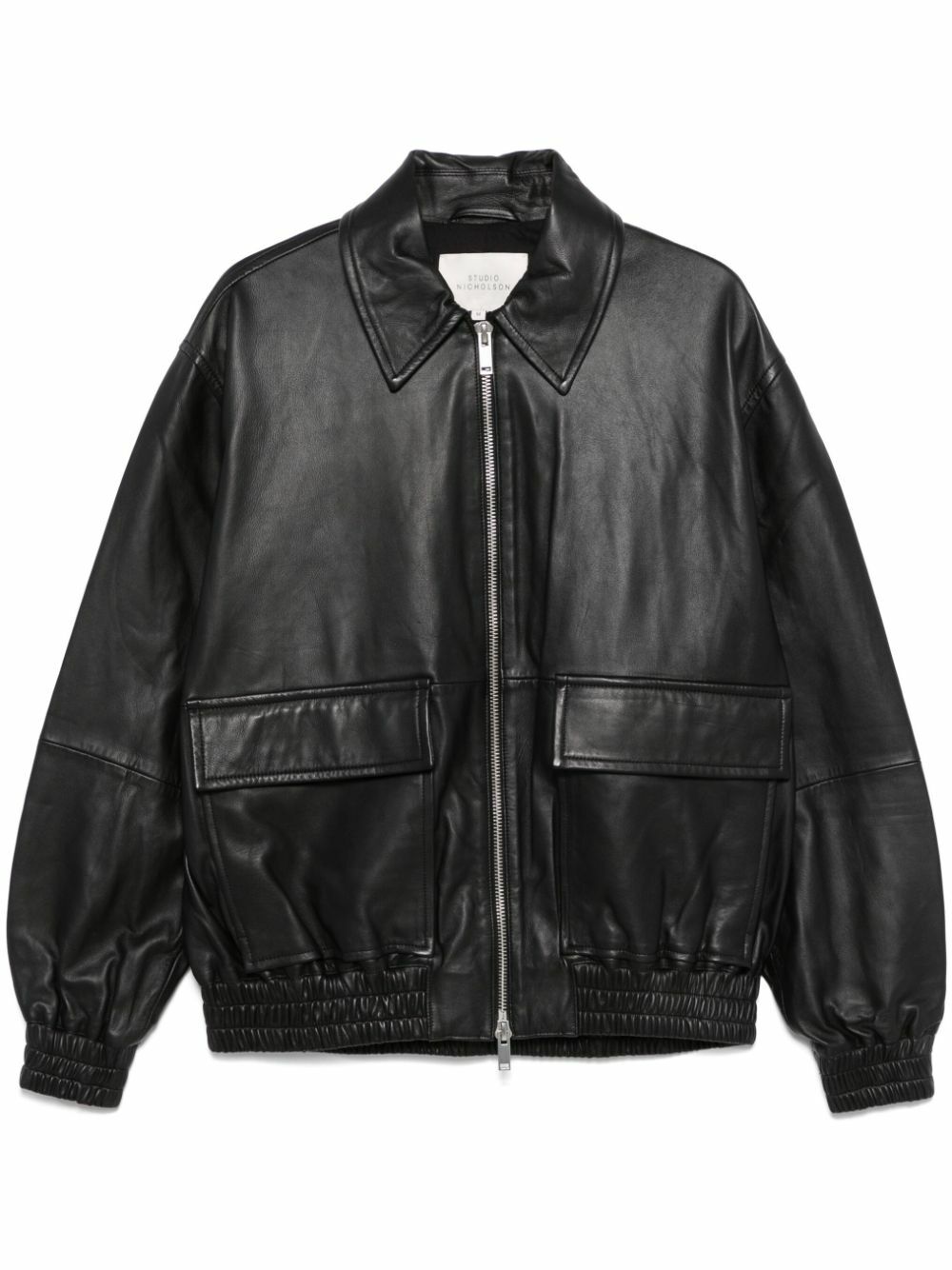 Studio Nicholson Leather Bomber Jacket Studio Nicholson