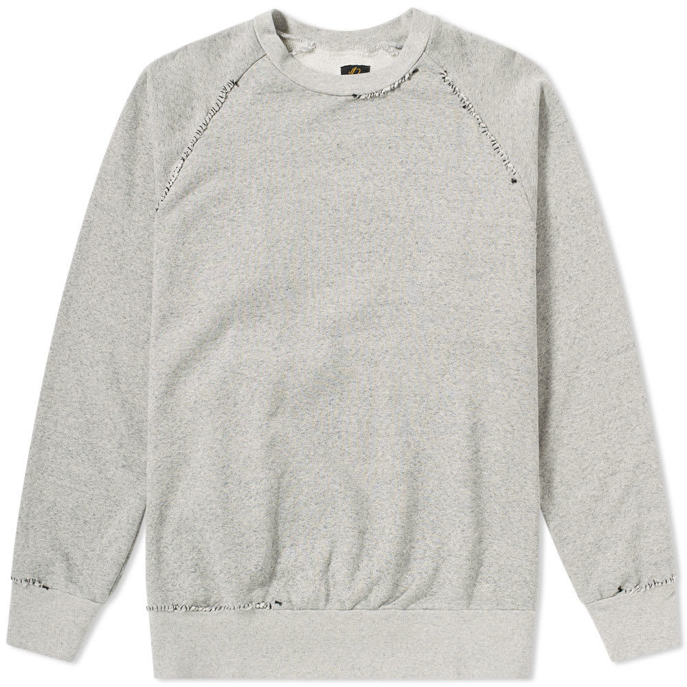 Needles Hand Stitched Crew Sweat Grey Needles
