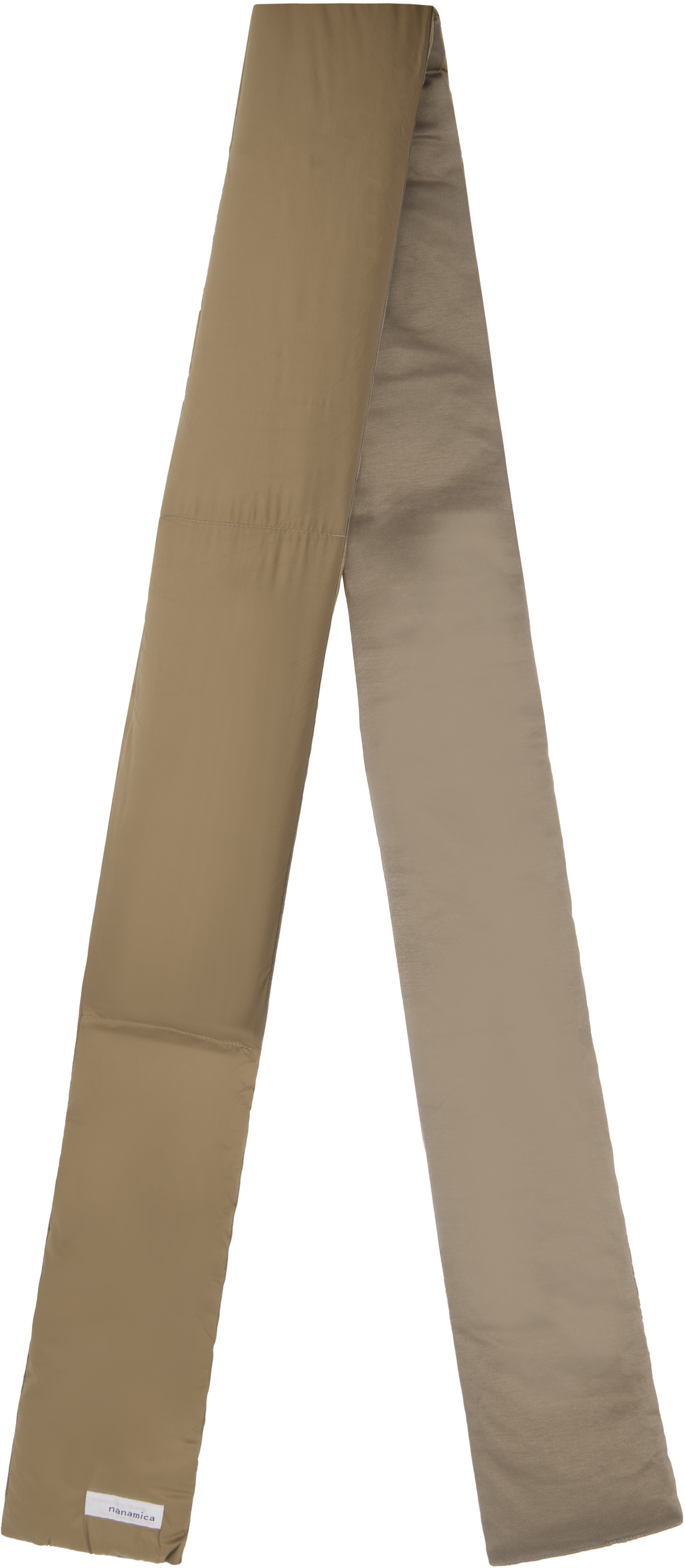 nanamica Beige Down Muffler Scarf Nanamica