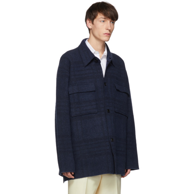 Jacquemus Navy Le Vest En Maille Jacket Jacquemus