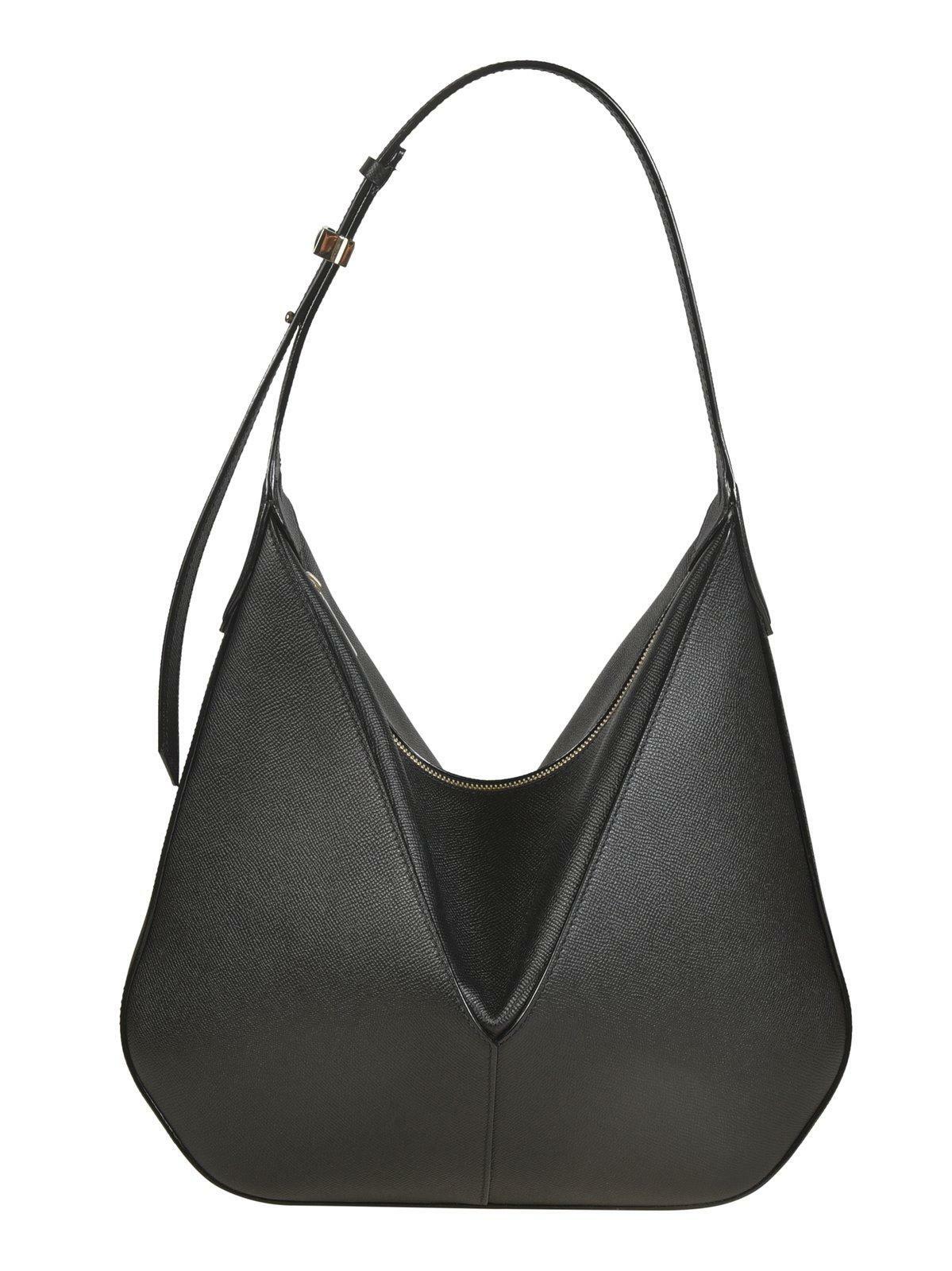 Valextra Vivi Textured Hobo Bag Valextra