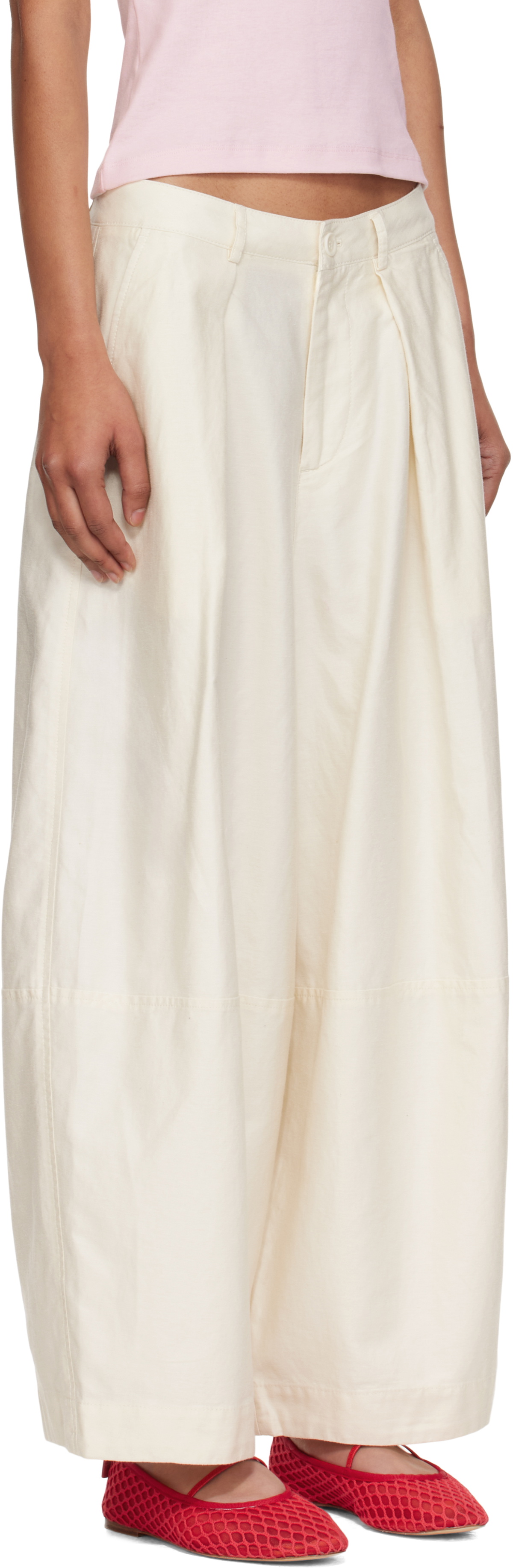 YMC Off-White Deadbeat Trousers YMC