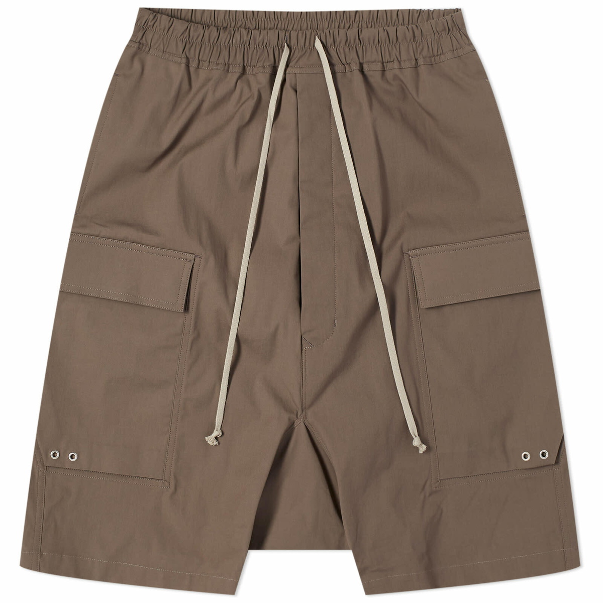 Rick Owens Men's Cargo Pod Technical Shorts in Dust Rick Owens