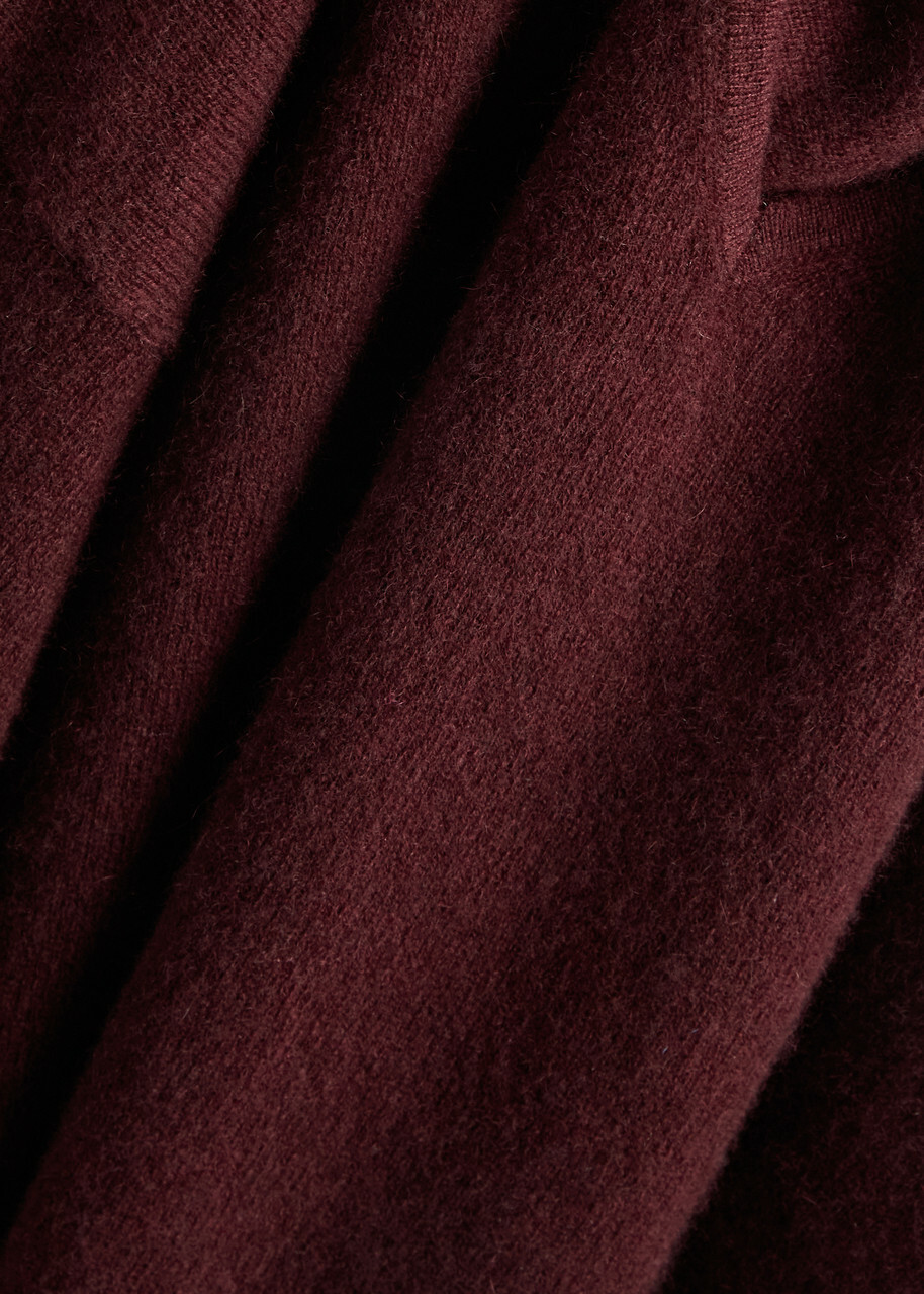 Crush Cashmere Nala Cashmere Jumper Burgundy CRUSH CASHMERE