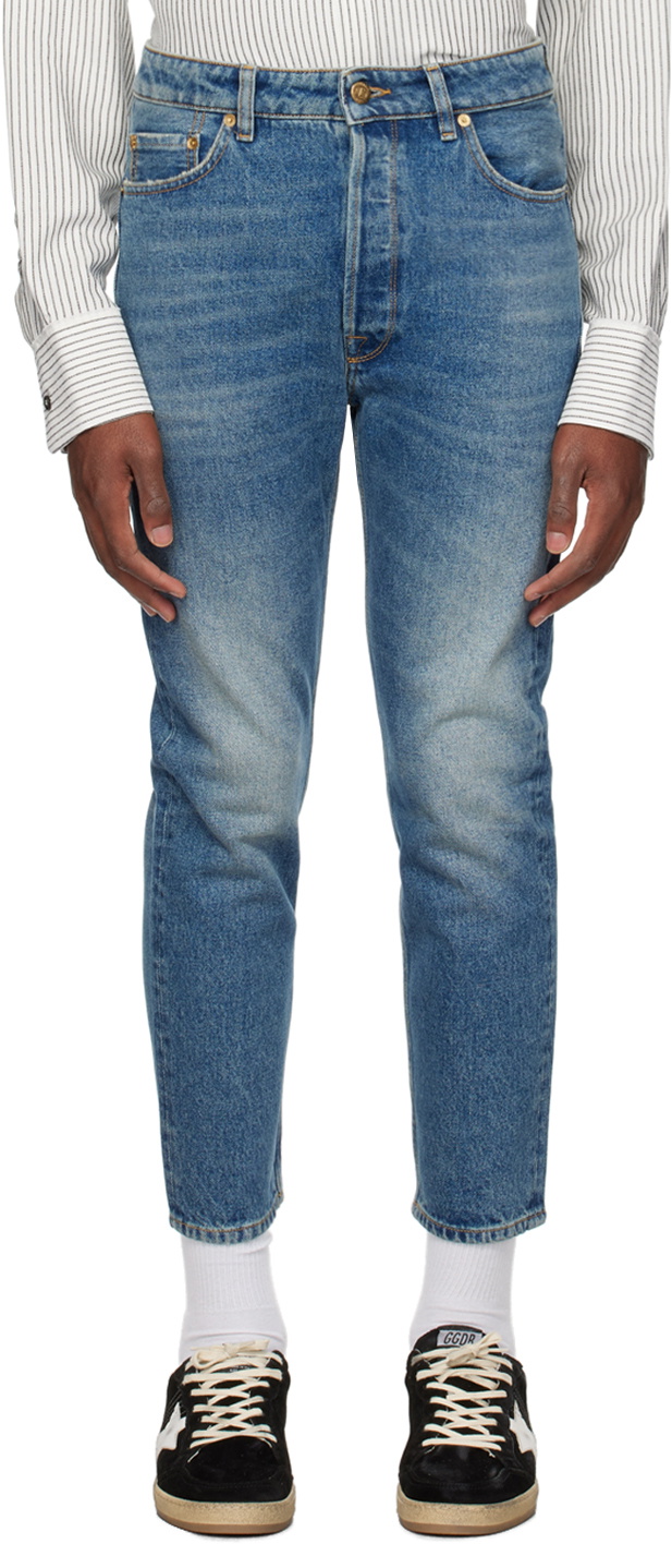Golden Goose Blue Slim Fit Jeans Golden Goose Deluxe Brand
