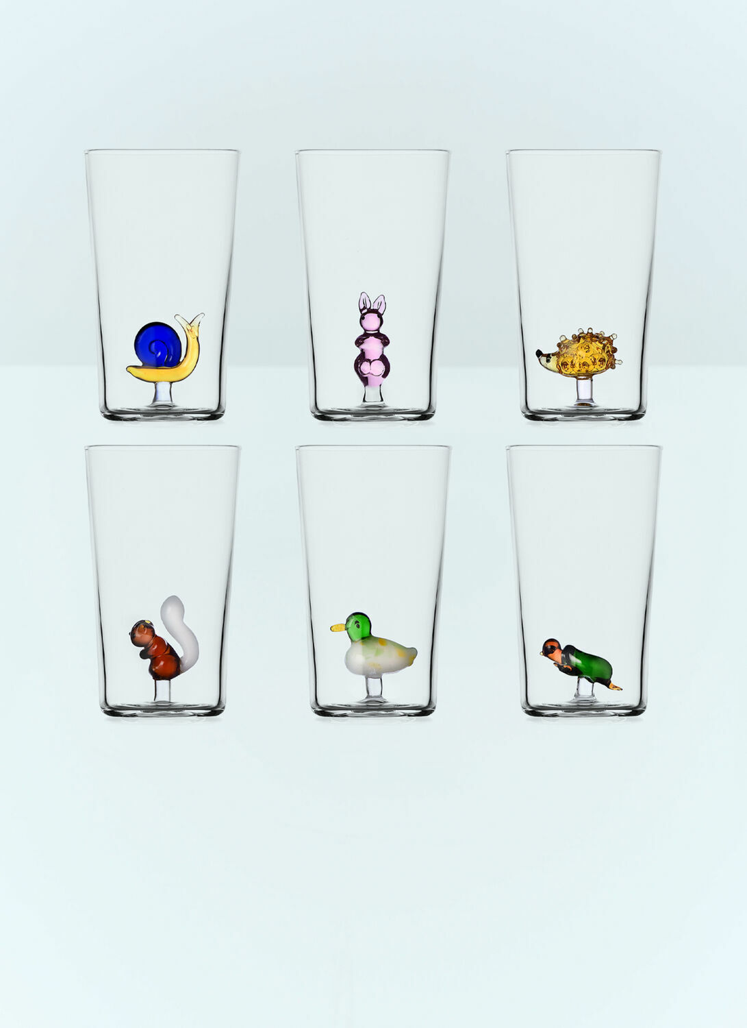 Ichendorf Milano Set Of Six Animal Farm Glasses Ichendorf Milano