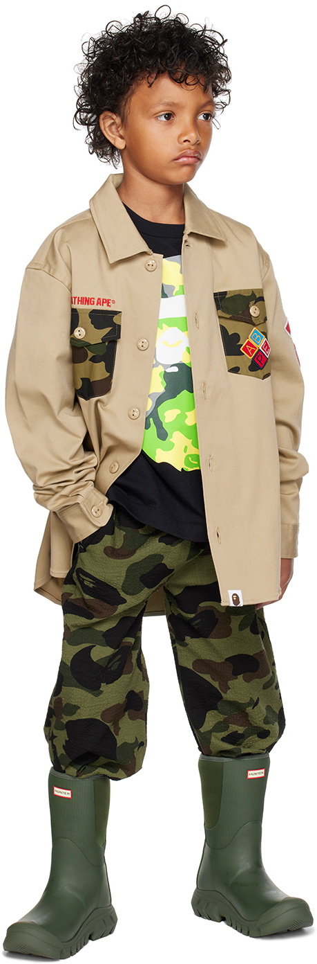 BAPE Kids Khaki 1st Camo Lounge Pants A Bathing Ape