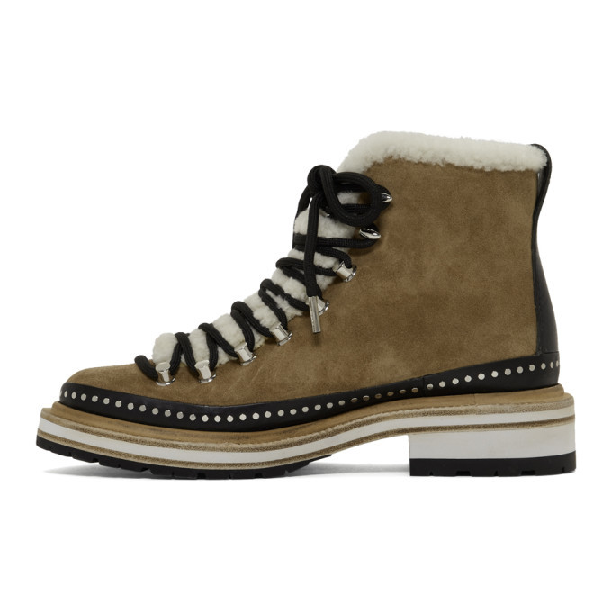 rag and bone Tan Suede Compass Boots Rag and Bone