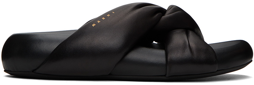 Marni Black Tie Sandals Marni