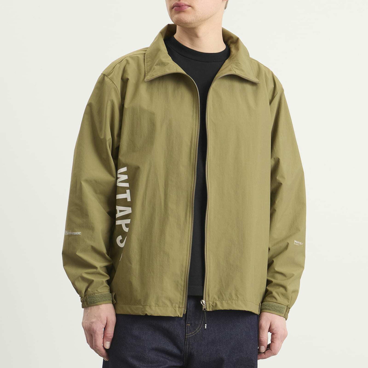 WTAPS Men's Pertex Logo Track Jacket in Olive Drab WTAPS