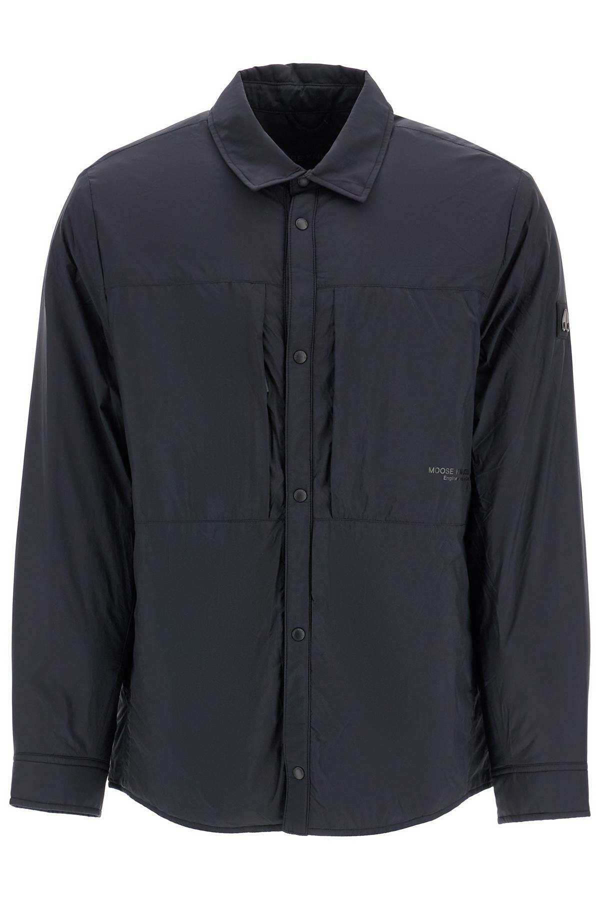 MOOSE KNUCKLES ash nylon shirt-style jacket Black Moose Knuckles