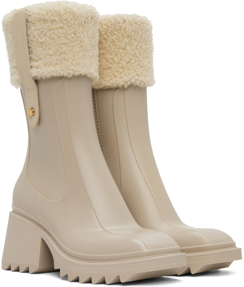 Chloé Beige Betty Boots Chloe