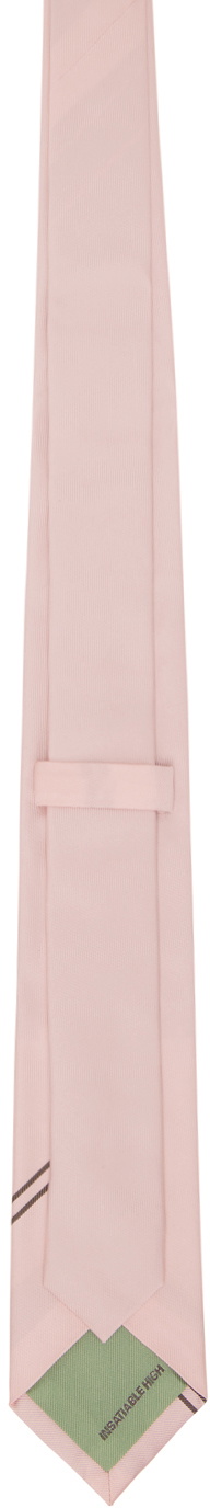 INSATIABLE HIGH SSENSE Exclusive Pink Marshmallow Striped Tie
