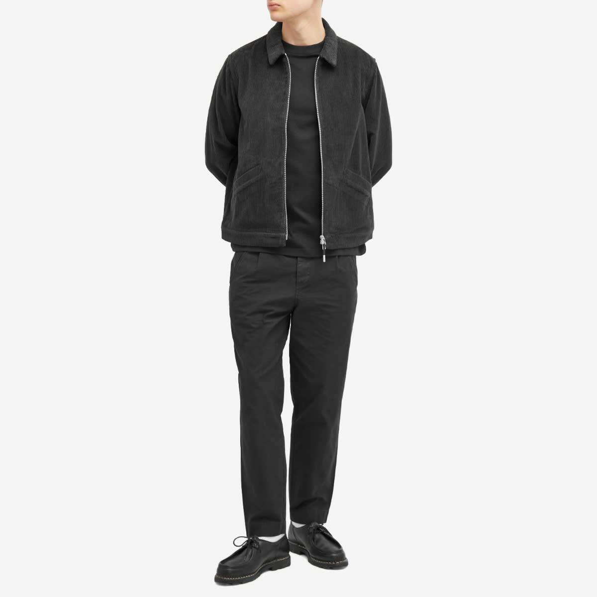 Folk Men's Signal Jacket in Soft Black Cord Folk