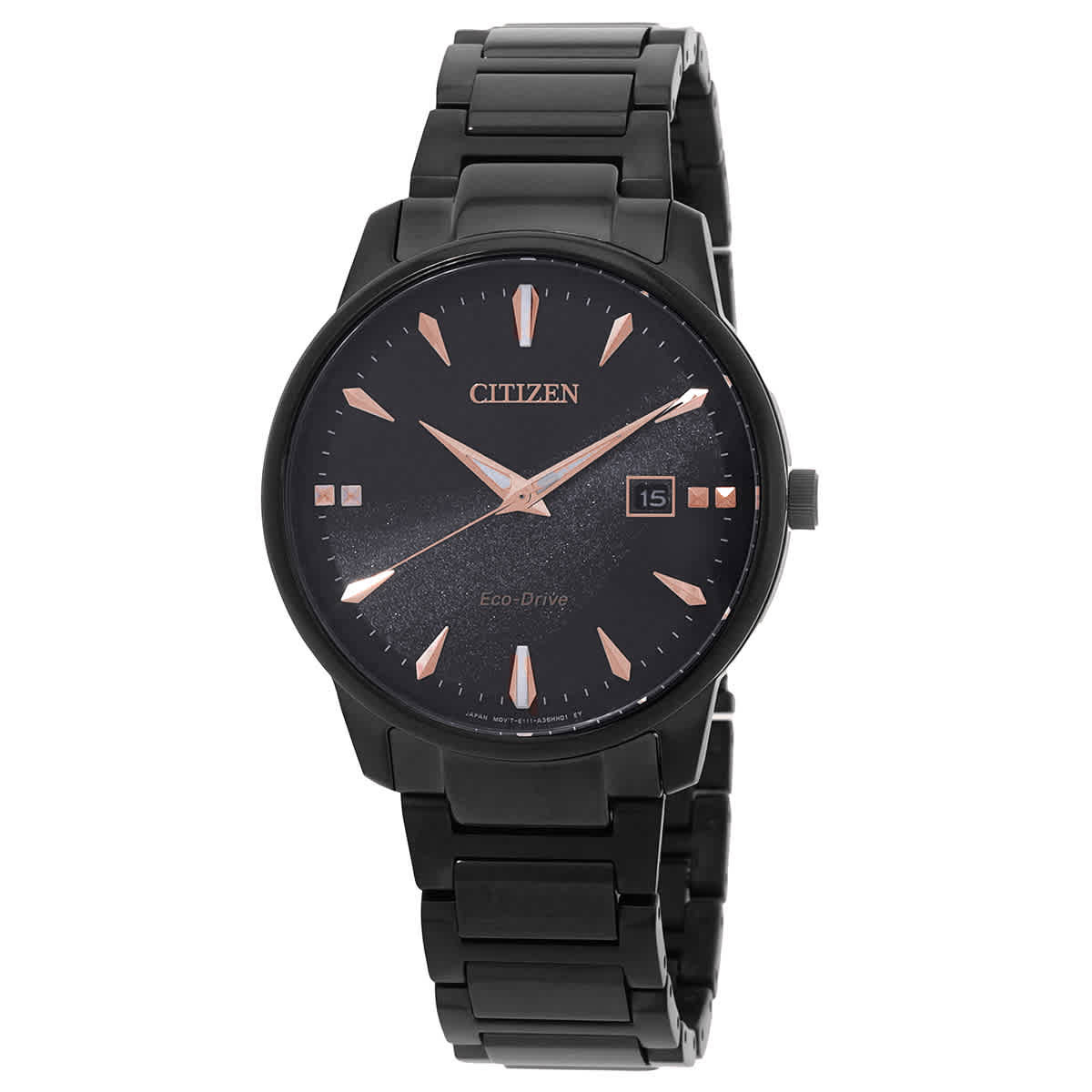 Citizen Pair Eco-Drive Black Dial Mens Watch BM7595-89E Citizen