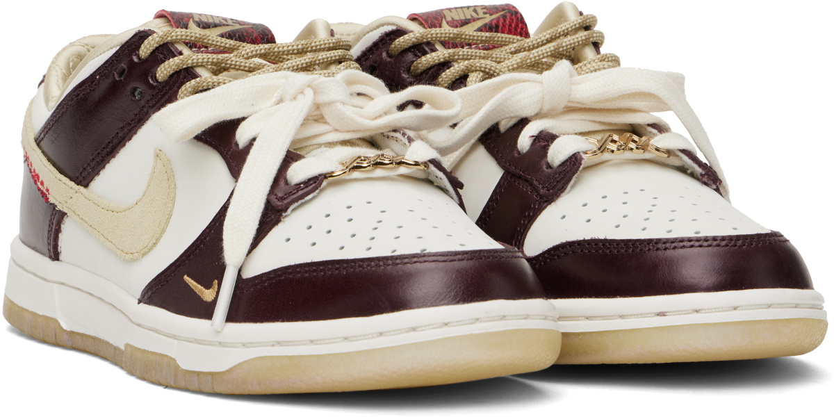 Nike Off-White & Burgundy Dunk Low LX Sneakers Nike