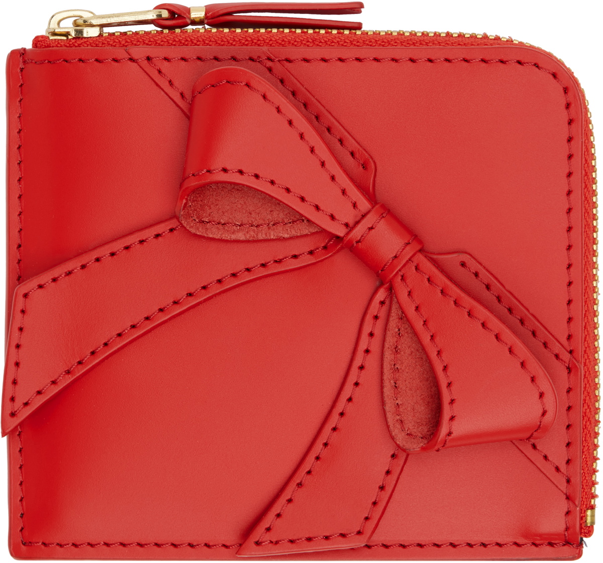COMME des GARÇONS WALLETS Red Big Bow Wallet Comme des Garcons Wallets