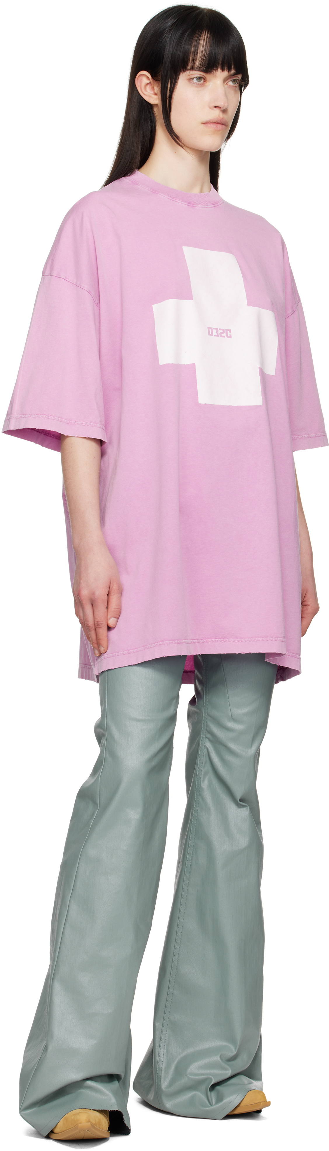 032c Pink Point Zero Oversized T-Shirt 032c