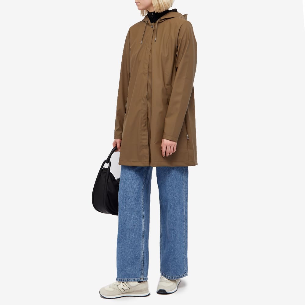 Rains Women's A-Line Rain Coat in Wood Rains