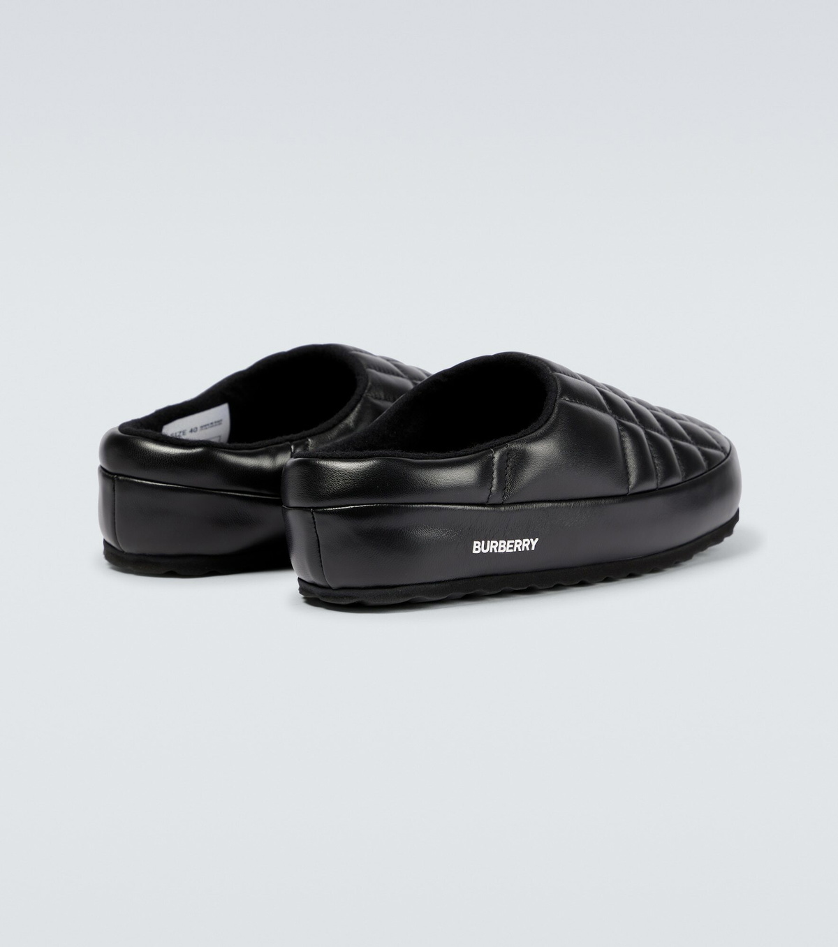Burberry - Quilted leather slippers Burberry