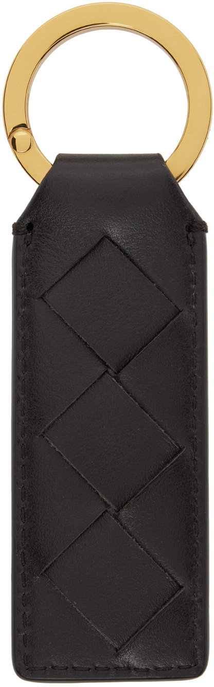 Bottega Veneta Black Tab Key Ring Bottega Veneta